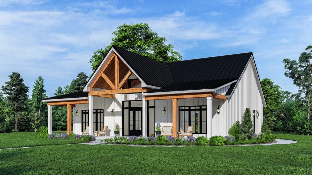 BCO-40001-R Eden Barndominium House Plan - Barndominium Homes